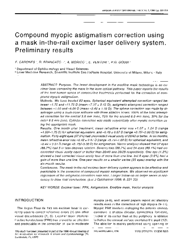 (PDF) Compound Myopic Astigmatism Correction using a Mask In-the-Rail ...