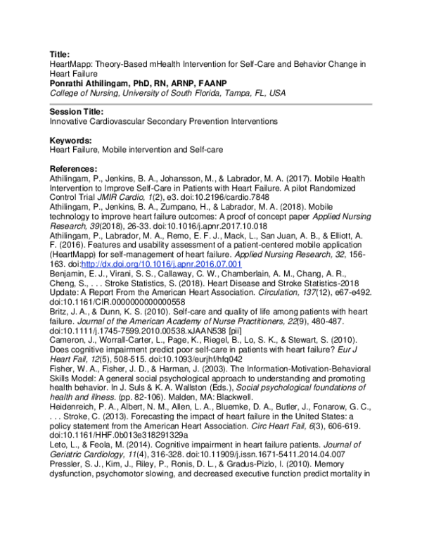 (PDF) HeartMapp: Theory-Based mHealth Intervention for Self-Care and ...