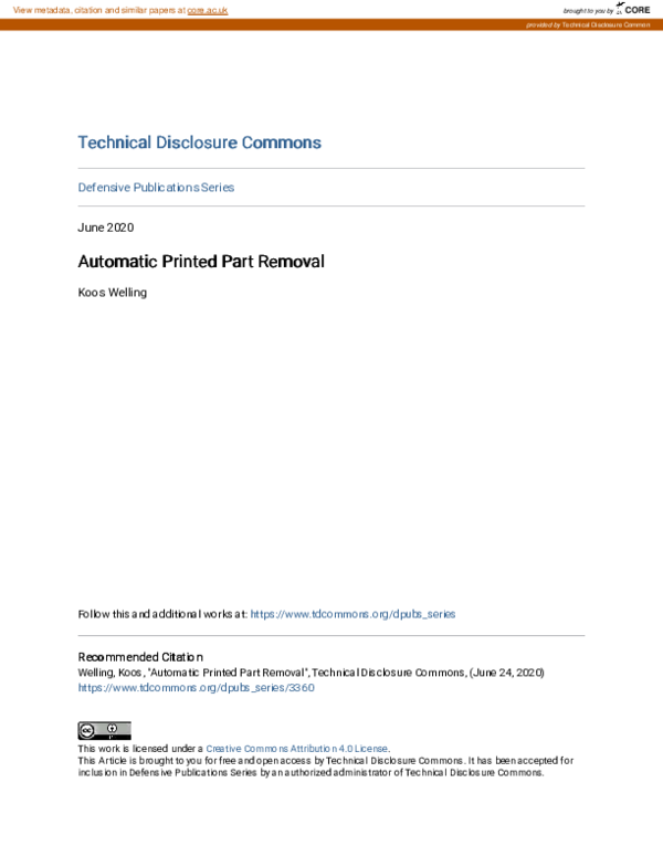 (PDF) Automatic Printed Part Removal | Koos Welling - Academia.edu