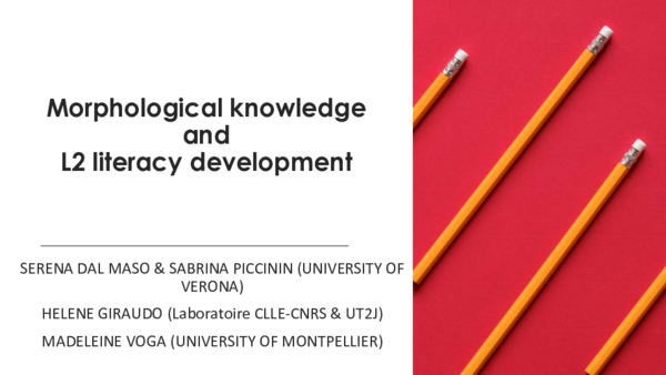 (PDF) Morphological knowledge and L2 literacy development