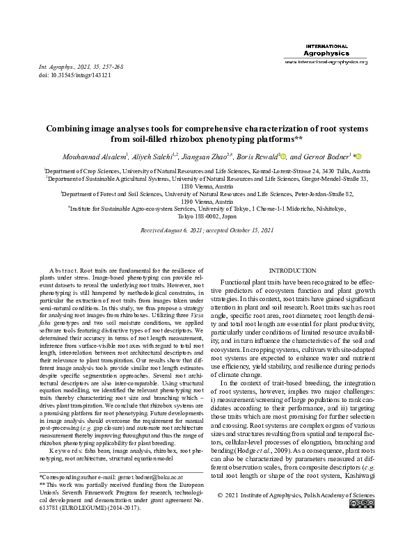 (PDF) Combining image analyses tools for comprehensive characterization of root systems from ...