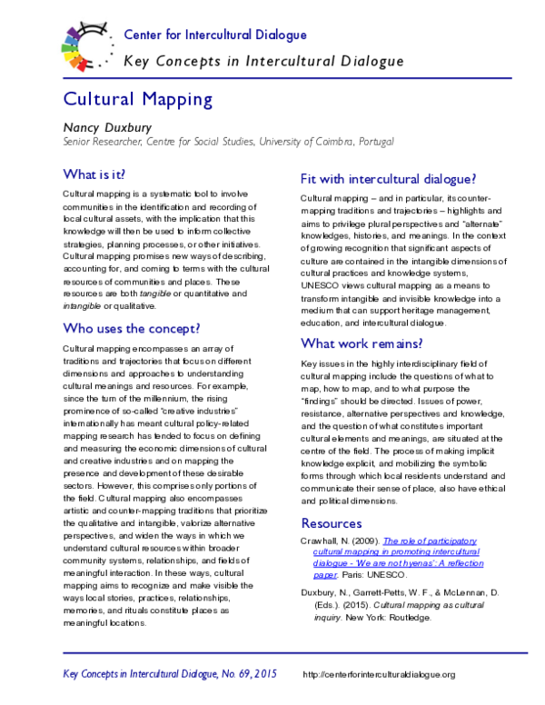 (PDF) Cultural Mapping