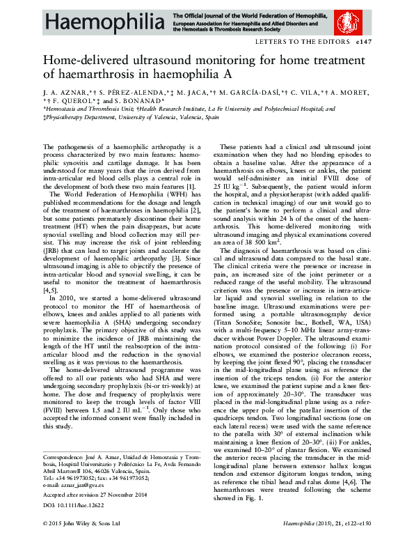 (PDF) Home‐delivered ultrasound monitoring for home treatment of ...