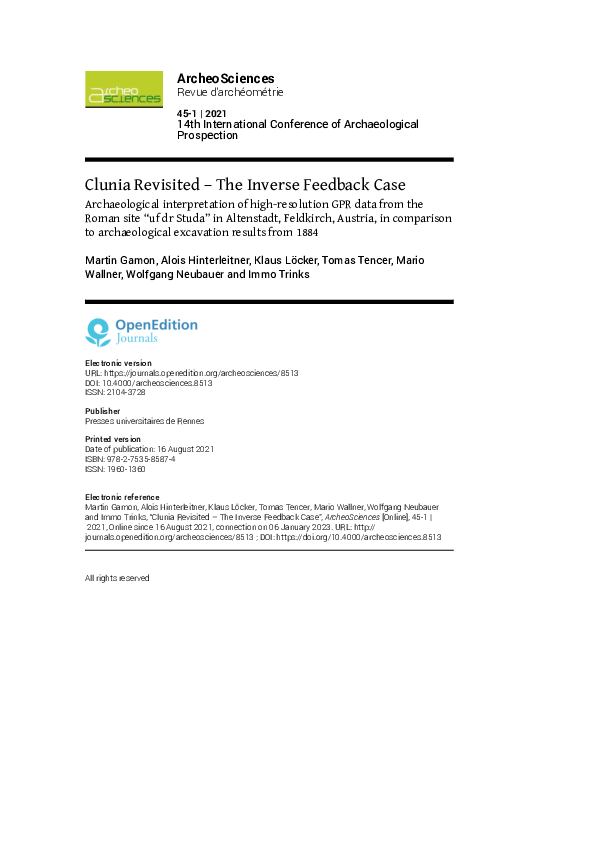 (PDF) Clunia Revisited – The Inverse Feedback Case