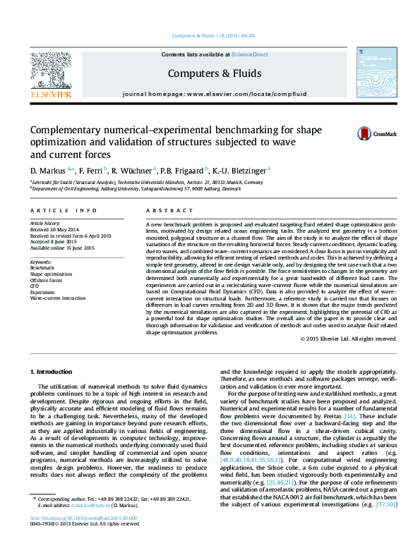 (PDF) Complementary numerical–experimental benchmarking for shape ...