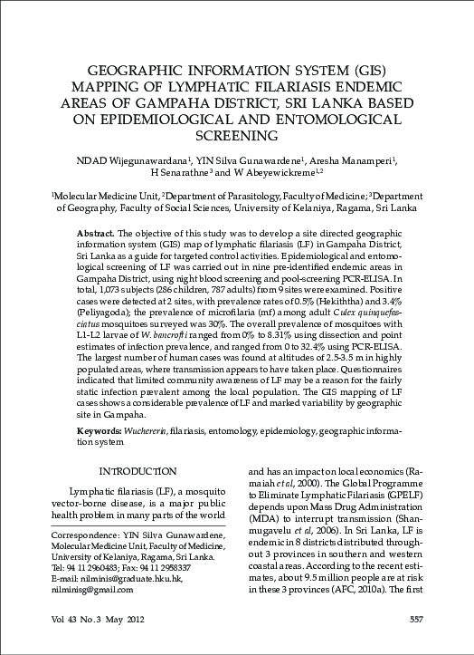 (PDF) Geographic information system (GIS) mapping of lymphatic ...