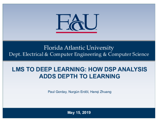 (PDF) LMS to Deep Learning: How DSP Analysis Adds Depth to Learning ...
