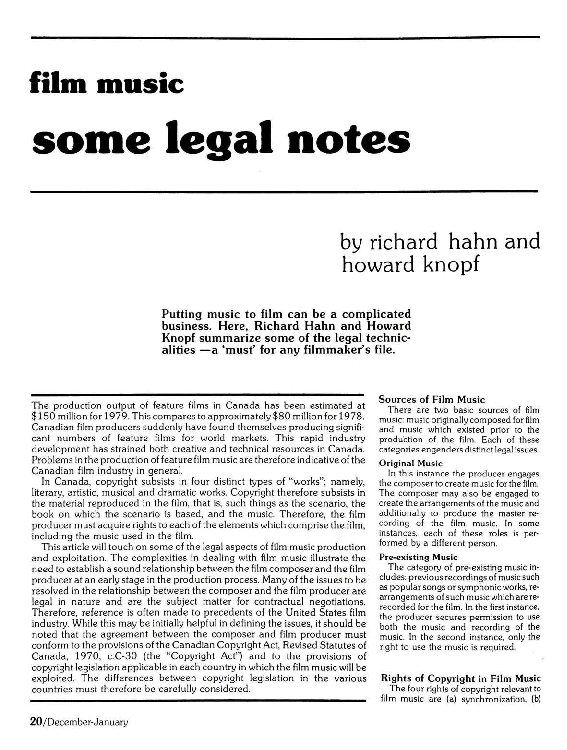 (PDF) Some Legal Notes