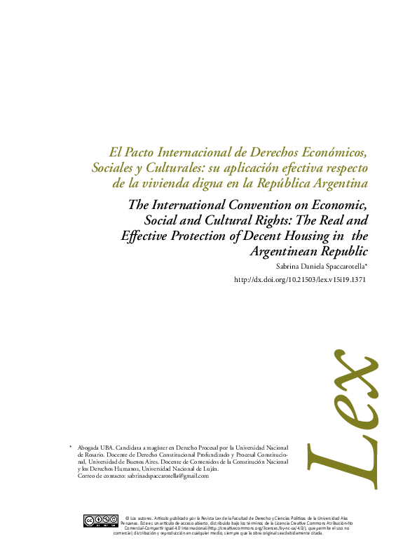 (PDF) El pacto internacional de derechos económicos, sociales y ...