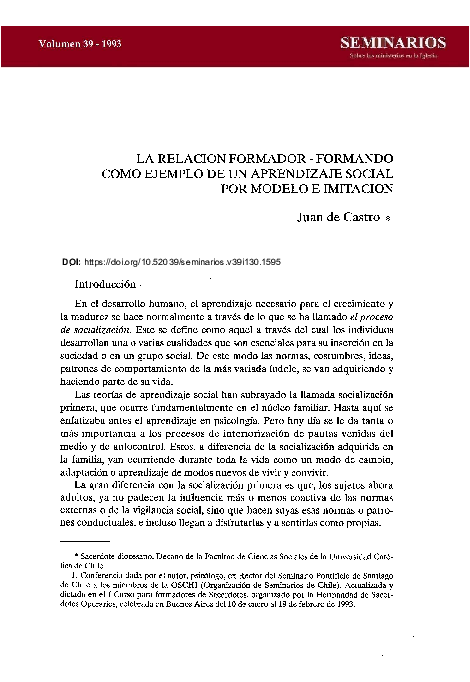 (PDF) La relación formador-formando como ejemplo de un aprendizaje ... (PDF) La relación formador-formando como ejemplo de un aprendizaje ...