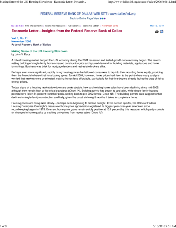 (PDF) Economic Letter—Insights from the Federal Reserve Bank of Dallas