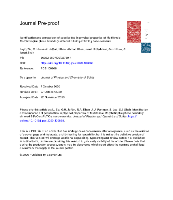 (PDF) Identification and comparison of peculiarities in physical ...