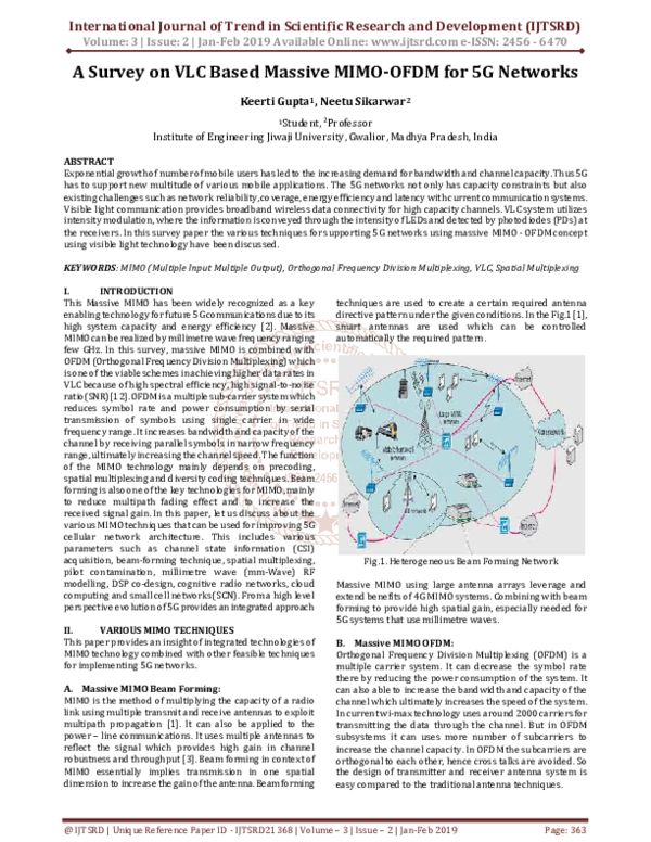 (PDF) A Survey on VLC Based Massive MIMO-OFDM for 5G Networks | Neetu ...