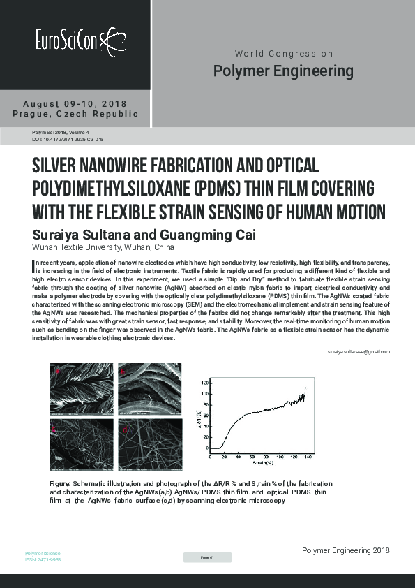(PDF) Silver nanowire fabrication and optical polydimethylsiloxane (PDMS) thin film covering ...