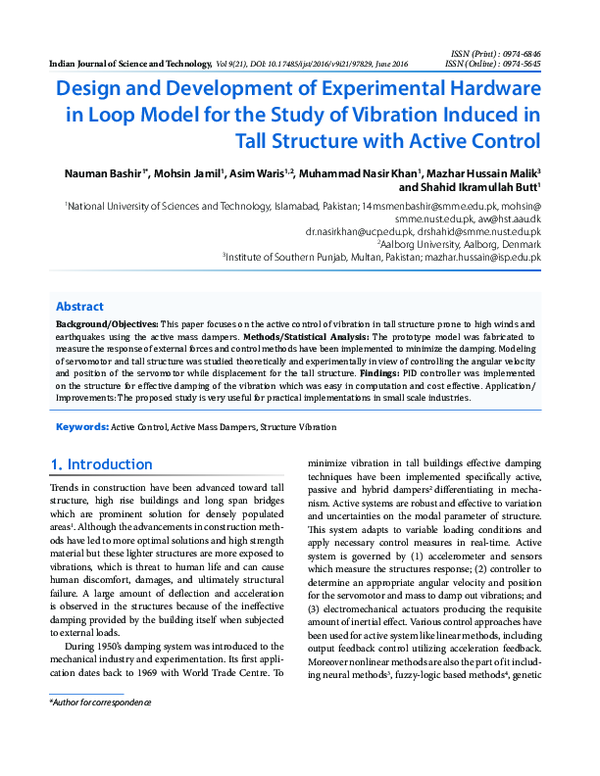 (PDF) Design and Development of Experimental Hardware in Loop Model for ...