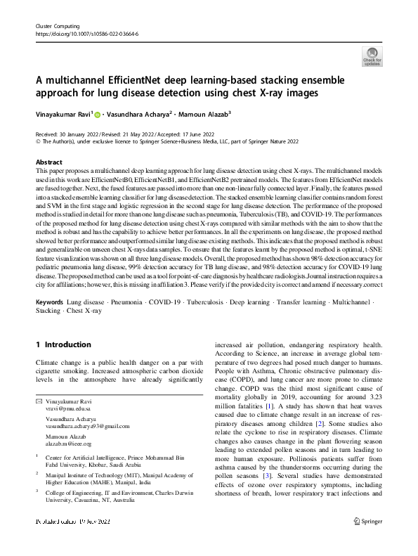 (PDF) A multichannel EfficientNet deep learning-based stacking ensemble ...