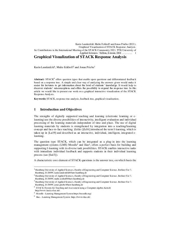 (PDF) Graphical Visualization of STACK Response Analysis