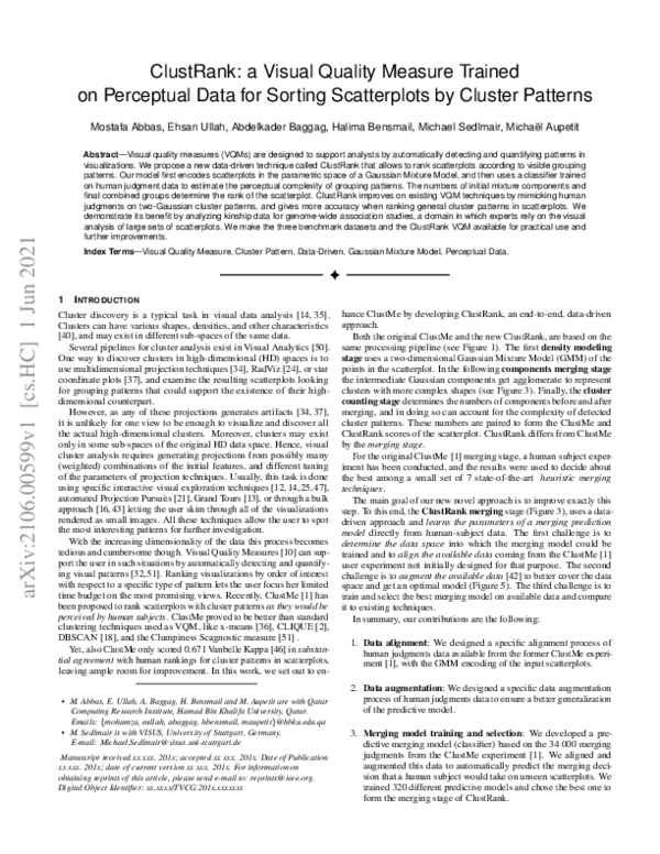 (PDF) ClustRank: a Visual Quality Measure Trained on Perceptual Data ...
