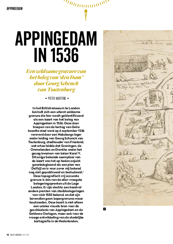 (PDF) Appingedam in 1536. Een zeldzame gravure van het beleg van 'den ...