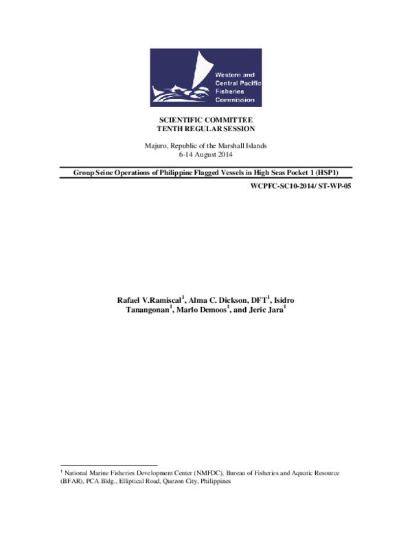 (PDF) in High Seas Pocket 1 (HSP1)