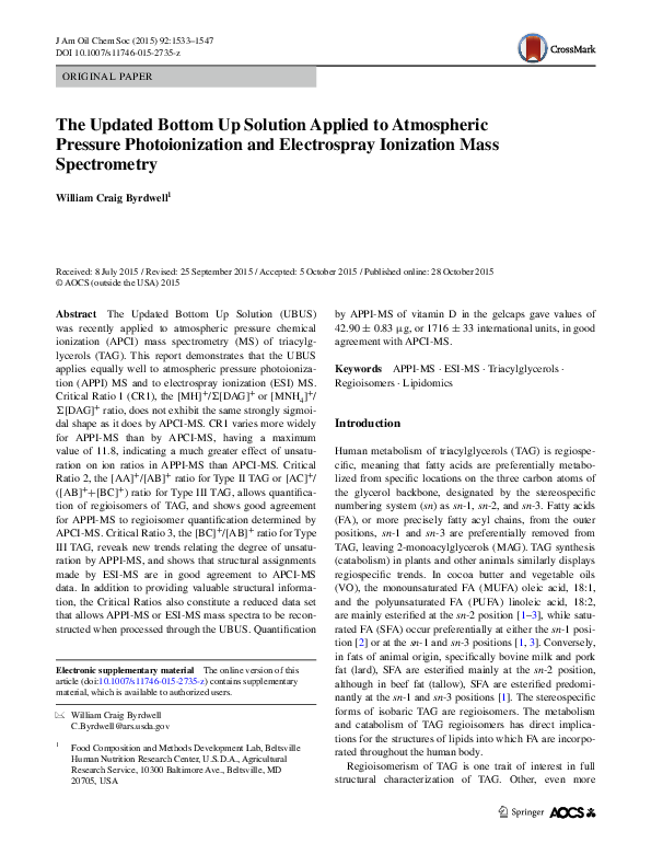 (PDF) The Updated Bottom Up Solution Applied to Atmospheric Pressure ...