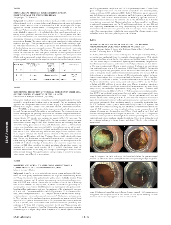 (PDF) Tu1231 - Open Surgical Approach for Recurrent Zenker's ...
