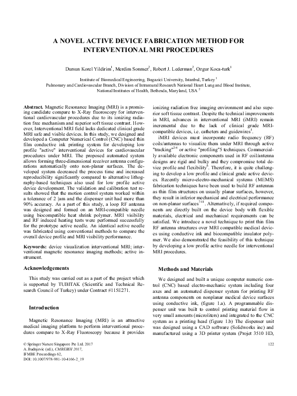 (PDF) A Novel Active Device Fabrication Method for Interventional Mri ...