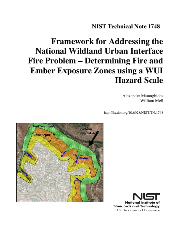 (PDF) Framework for addressing the national wildland urban interface ...