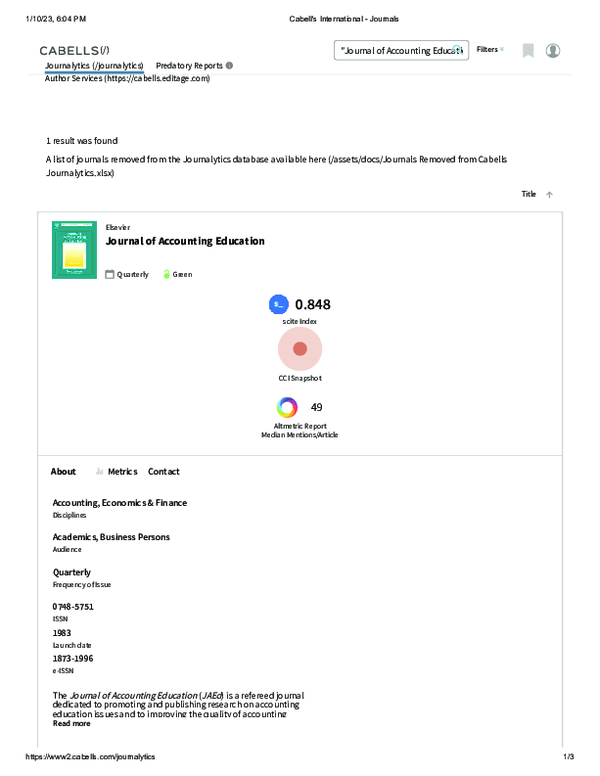 (PDF) Auditor Selection for Bradco Using Audit Quality Indicators