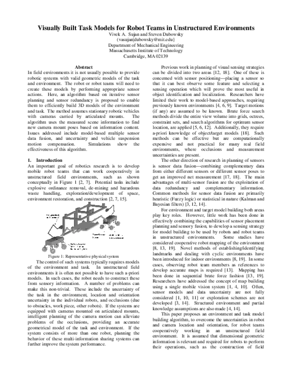 (PDF) 3D Model Building for Robot Teams in Field
