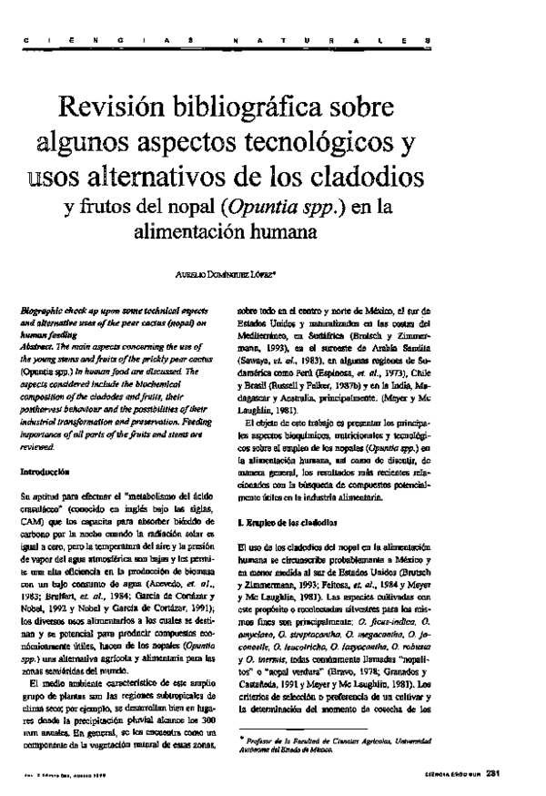 (PDF) Revisión bibliográfica sobre algunos aspectos tecnológicos y usos ...