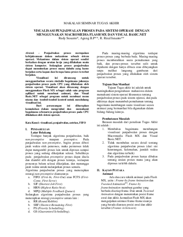 (PDF) Visualisasi Penjadwalan Proses Pada Sistem Operasi ...