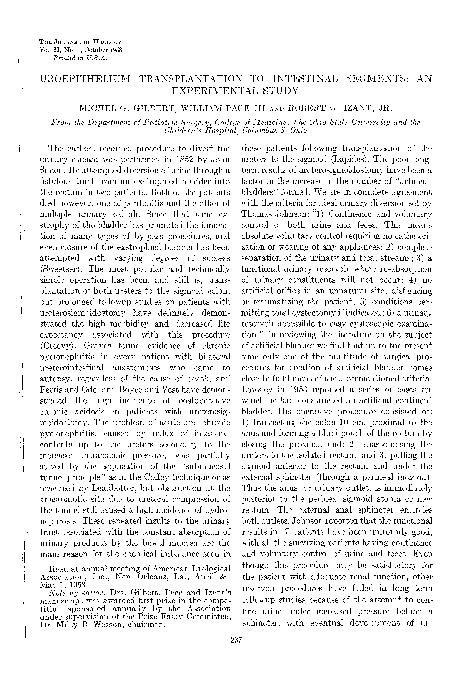 (PDF) Uroepithelium Transplantation to Intestinal Segments: An ...