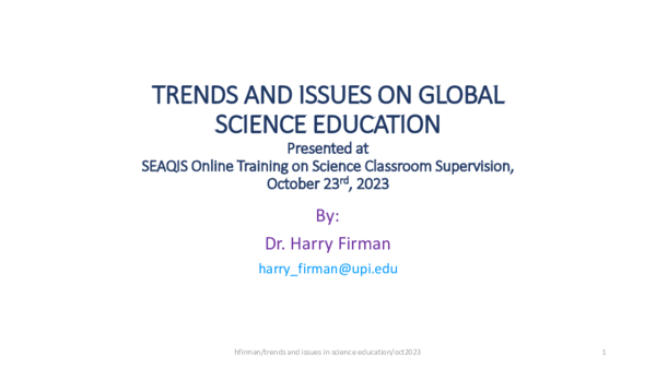 (PDF) TRENDS AND ISSUES ON GLOBAL SCIENCE EDUCATION