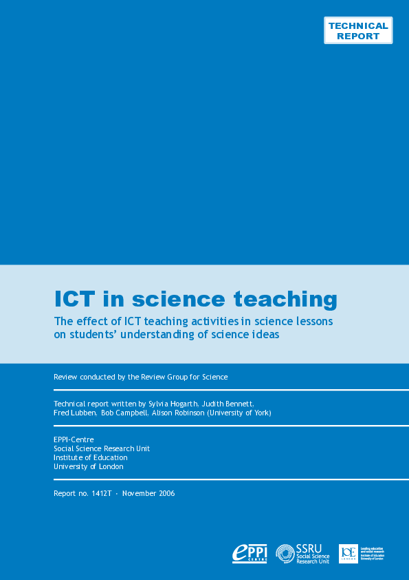 (PDF) The effect of ICT teaching activities in science lessons on ...
