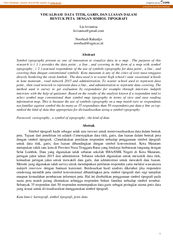 (PDF) Visualisasi Data Titik, Garis, Dan Luasan Dalam Bentuk Peta ...