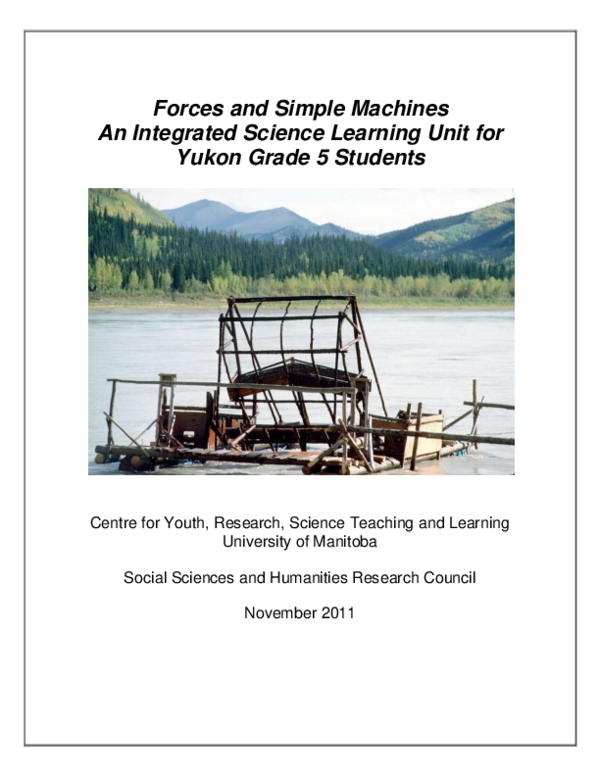 (PDF) Forces and Simple Machines: an integrated science learning unit ...