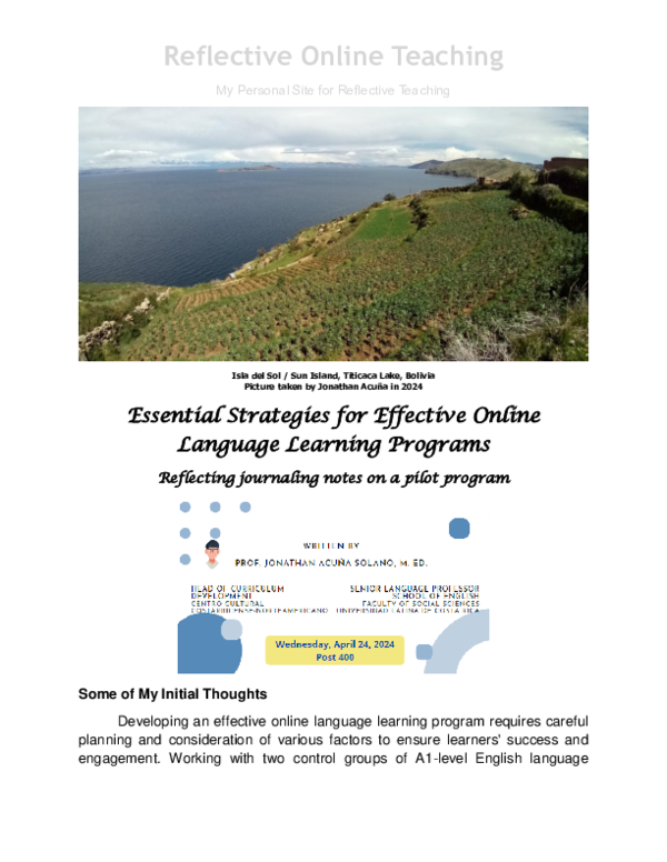 (PDF) Essential Strategies for Effective Online Language Learning Programs