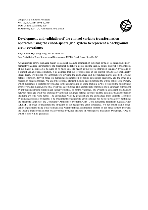 Pdf Development And Validation Of The Control Variable Transformation Operators Using The