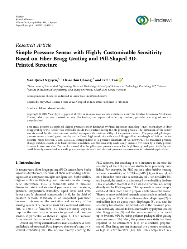 (PDF) Simple Pressure Sensor with Highly Customizable Sensitivity Based ...