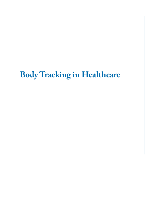 (PDF) Body Tracking in Healthcare