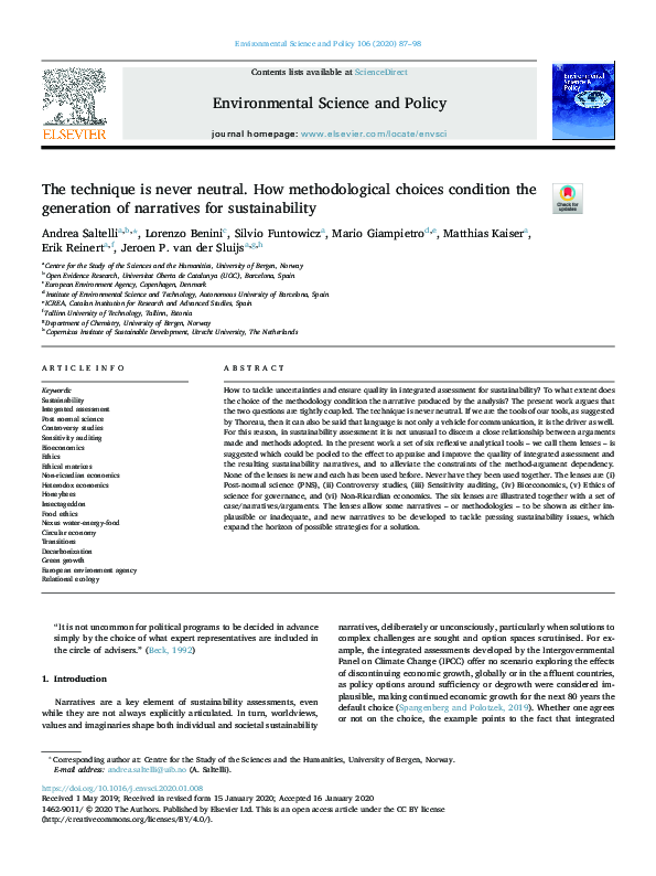 (PDF) The technique is never neutral. How methodological choices ...