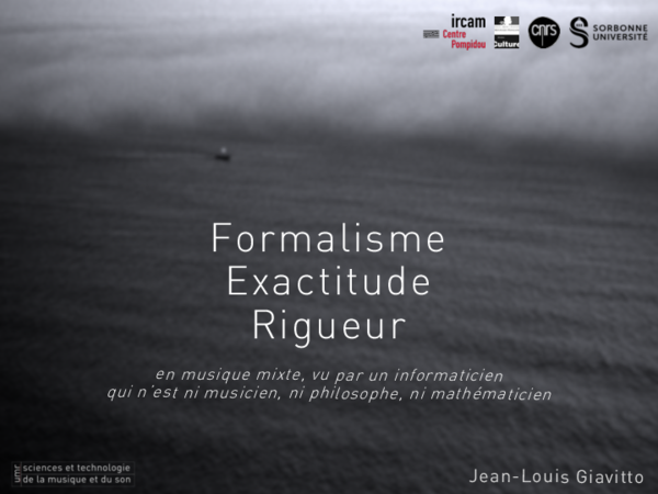 (PDF) Formalisme, Exactitude, Rigueur