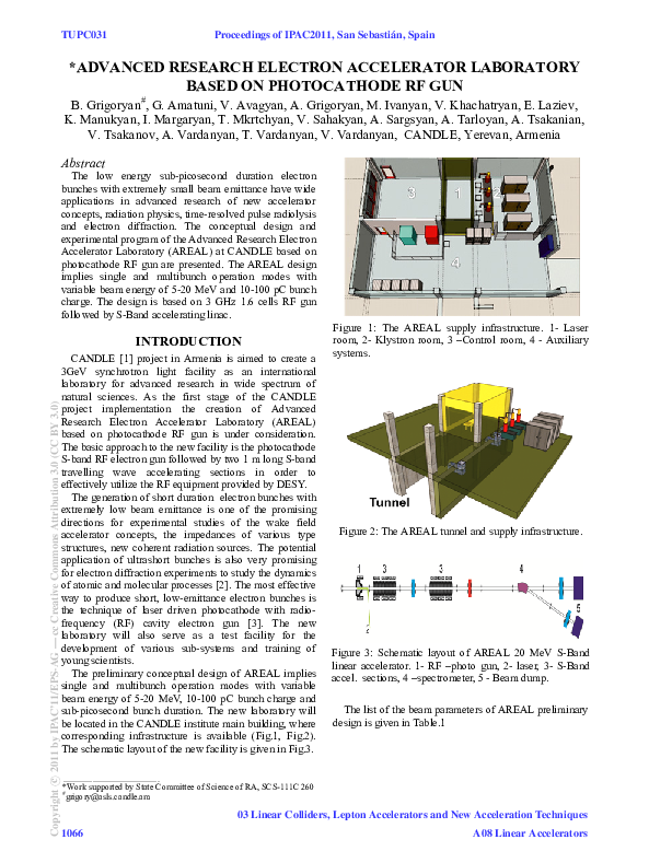 (PDF) Advanced Research Electron Accelerator Laboratory Based on ...