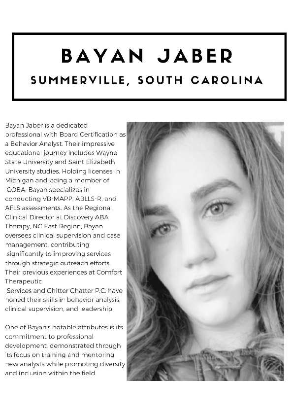 (PDF) Bayan Jaber Summerville, South Carolina