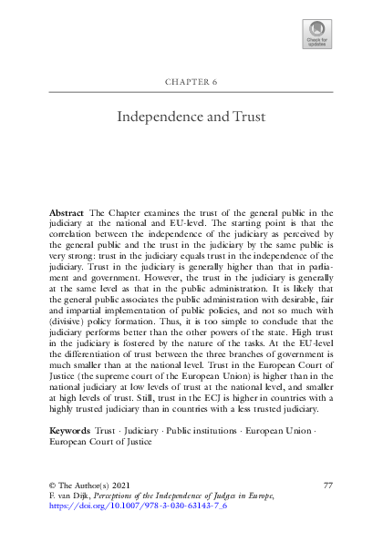 (PDF) Independence and Trust