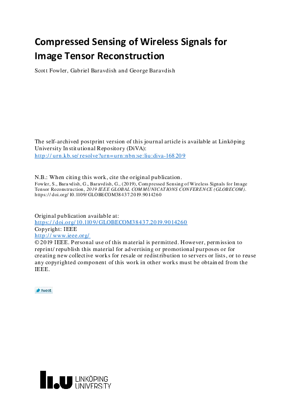 (PDF) Compressed Sensing of Wireless Signals for Image Tensor Reconstruction