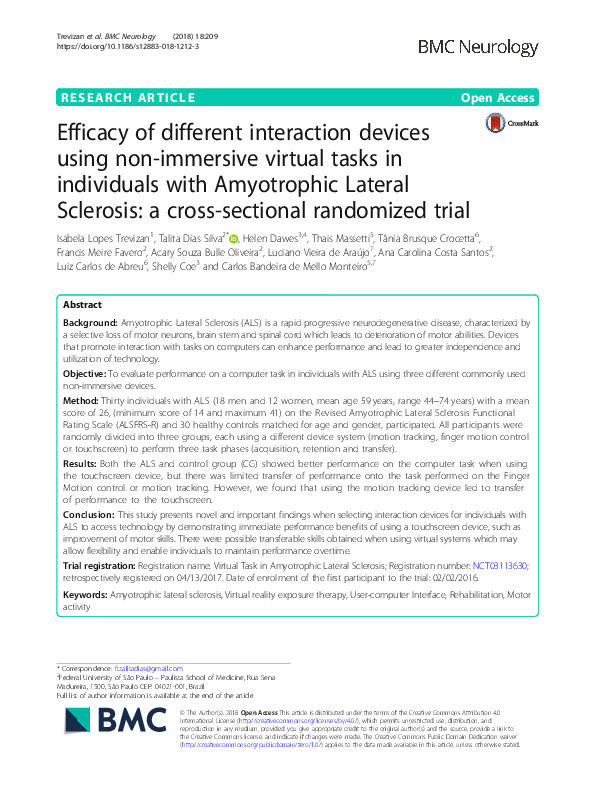 (PDF) Efficacy of different interaction devices using non-immersive ...
