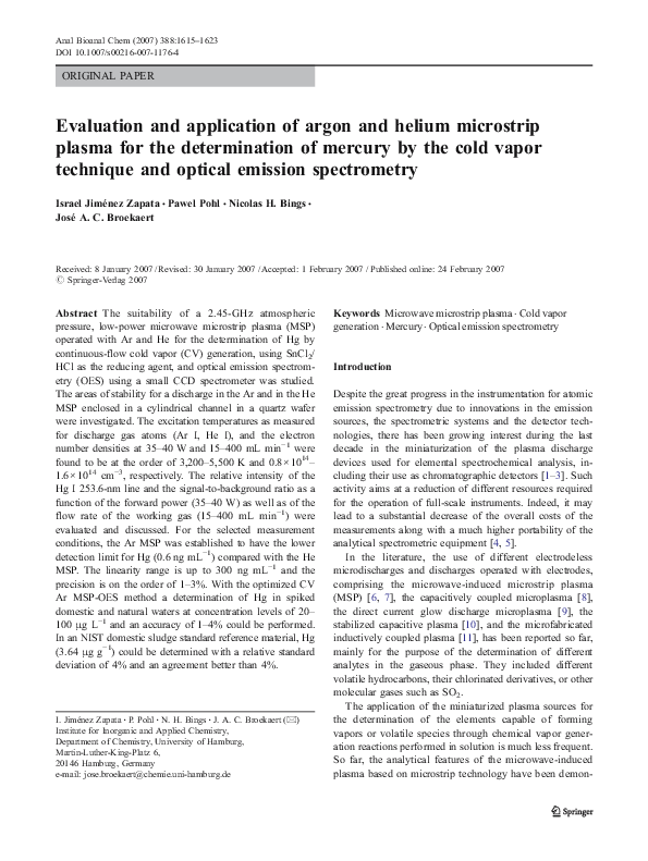 (PDF) Evaluation and application of argon and helium microstrip plasma ...