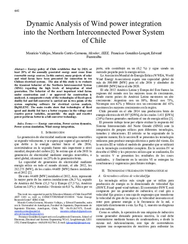 (PDF) Dynamic analysis of wind power integration into the Northern Interconnected Power System ...